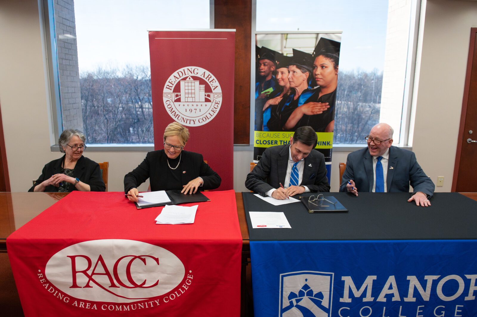 Manor College, Reading Area Community College Sign Dual Enrollment ...