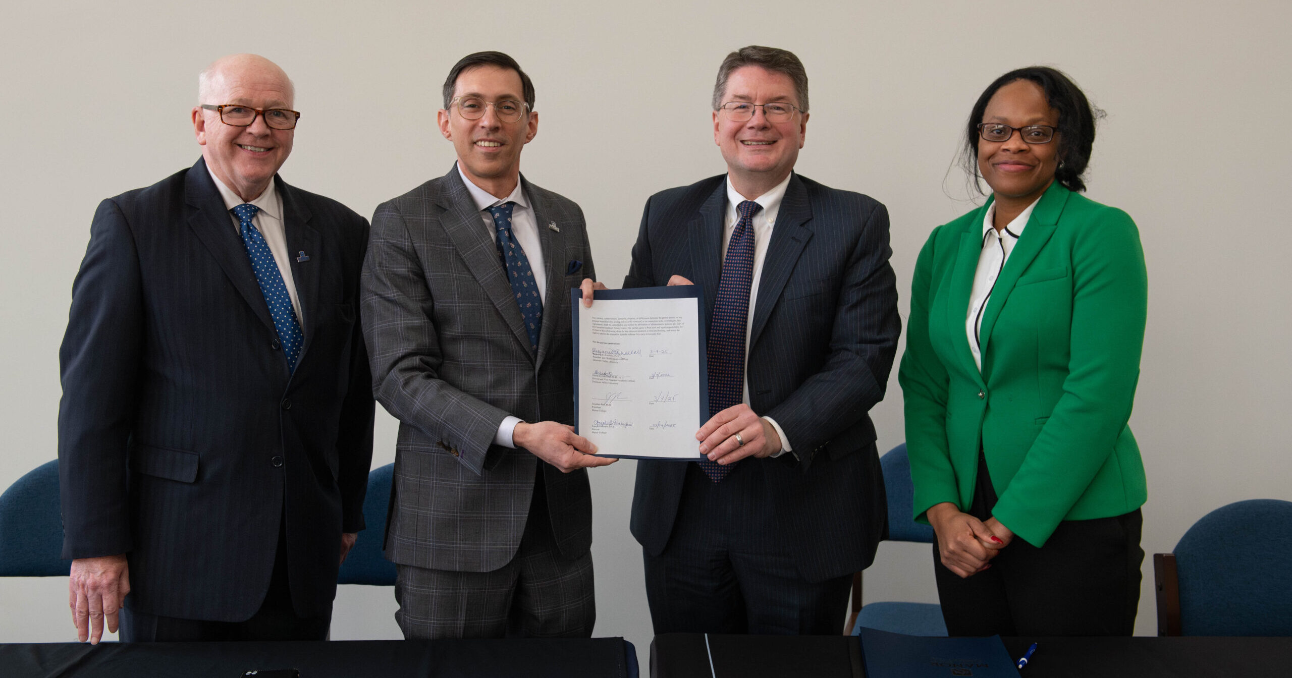 Manor College, Delaware Valley University Sign Dual Degree Program ...